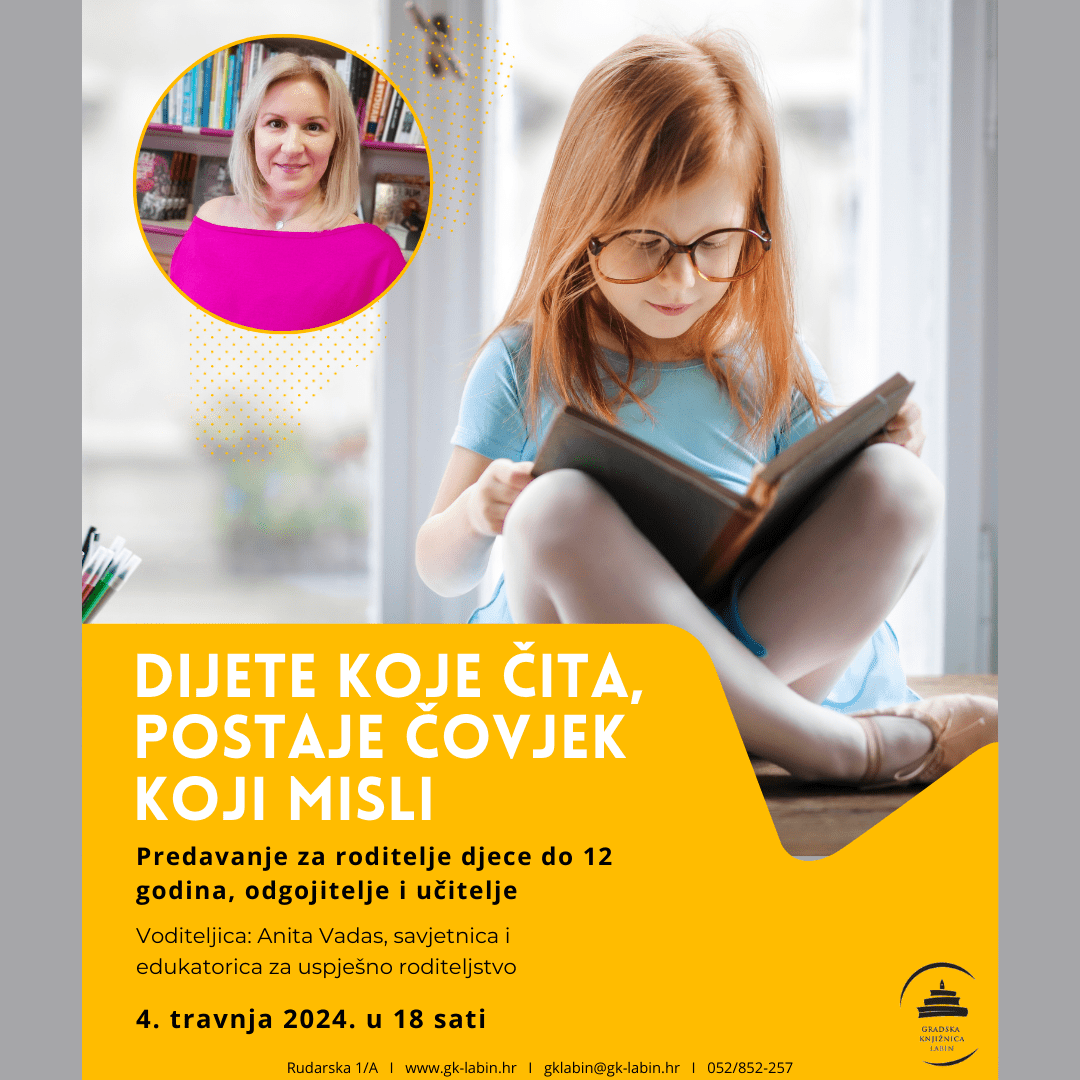 Predavanje Anite Vadas pod nazivom „Dijete koje čita, postaje čovjek ...